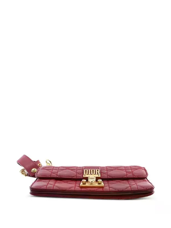 Dior 2017 Dioraddict Wristlet Clutch Bag - Red