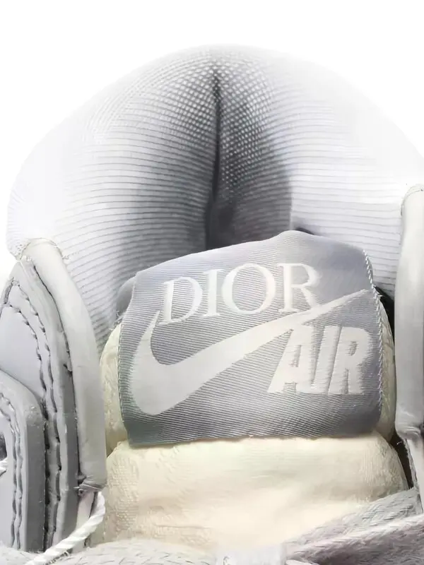 Dior X Air Jordan 1 Lace-up Leather Sneakers