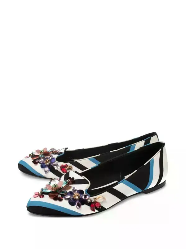 Dolce & Gabbana Crystal-embellished Loafers