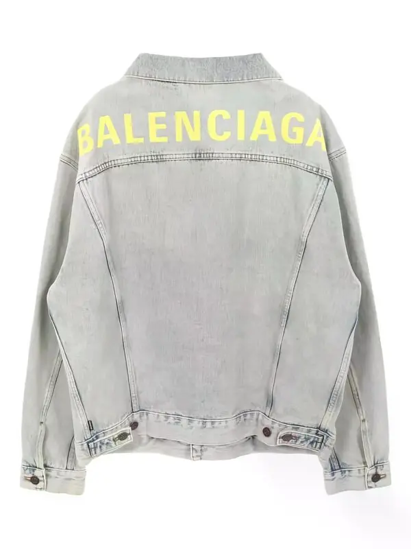 Balenciaga Logo-embroidered Denim Jacket