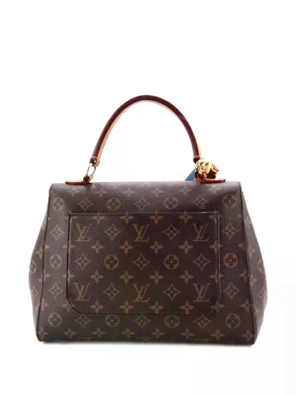 LOUIS VUITTON Cluny Top Handle Mm Shoulder Bag Monogram Canvas