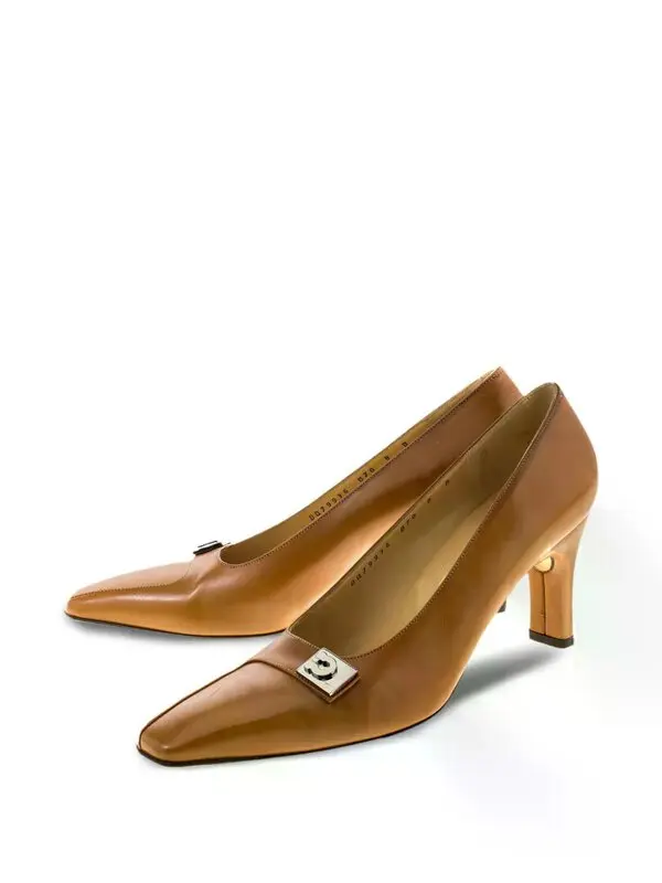 FERRAGAMO 80mm Leather Pumps