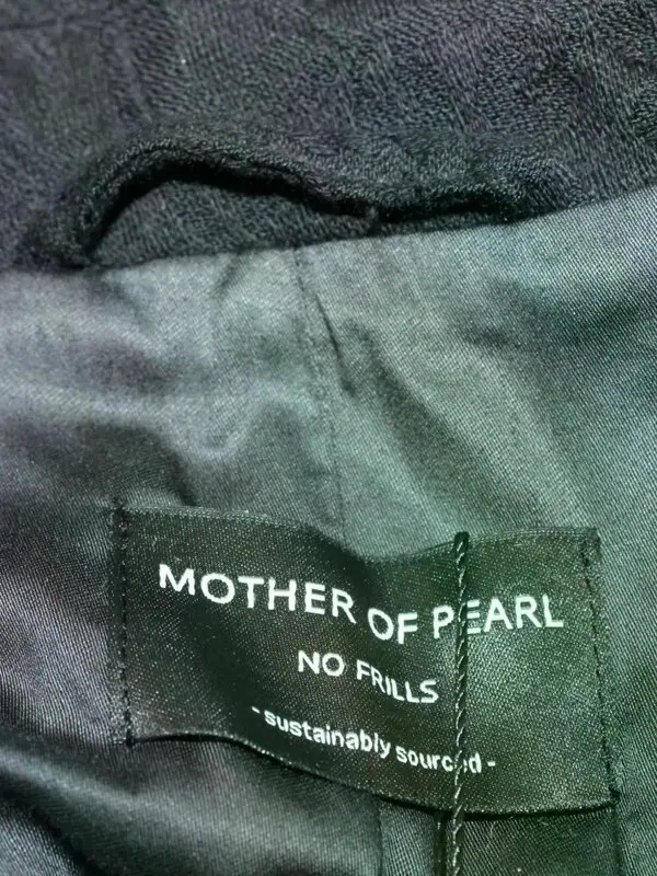 Mother Of Pearl Jacquard Double-breasted Blazer