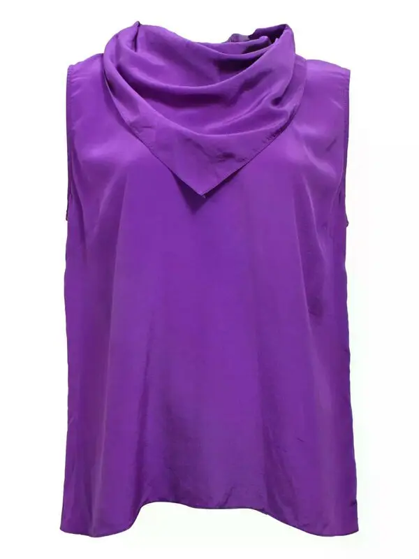 Sandro Cowl-neck Sleeveless Blouse