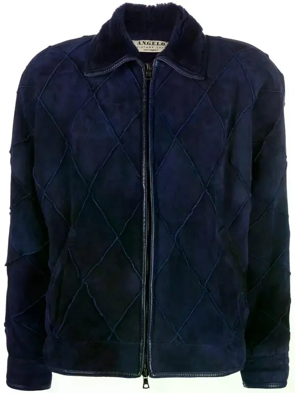 A.N.G.E.L.O. VINTAGE CULT 1980s Diamond-quilted Zip-up Jacket