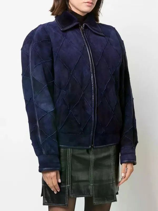 A.N.G.E.L.O. VINTAGE CULT 1980s Diamond-quilted Zip-up Jacket