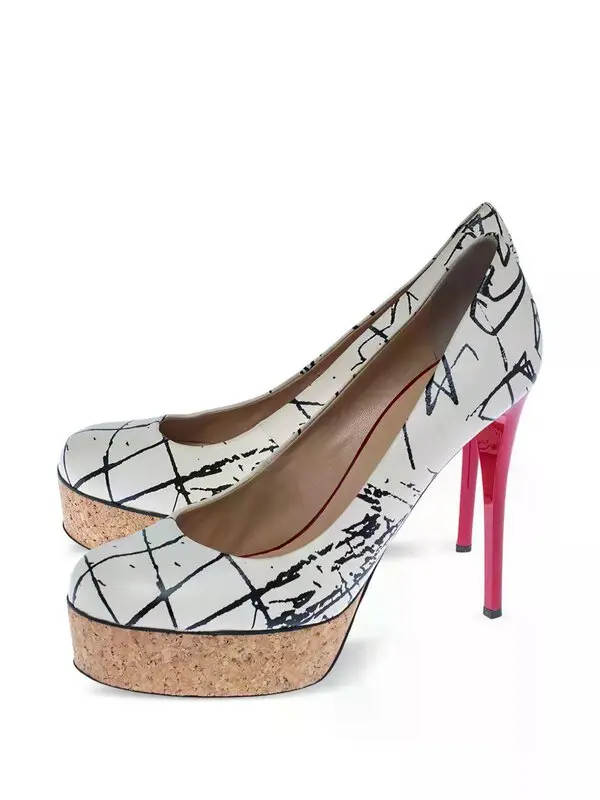 GIUSEPPE ZANOTTI 120mm Abstract-pattern Print Heeled Pumps