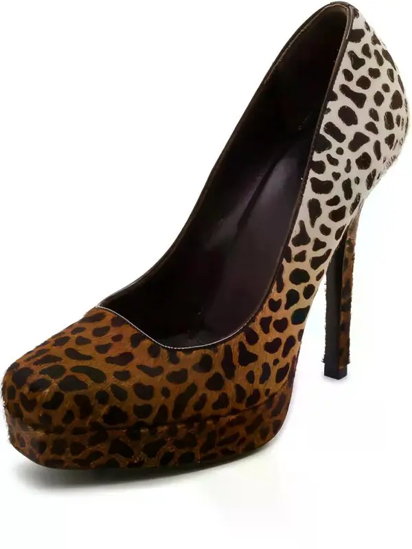 Gucci 130mm Leopard-print Pumps