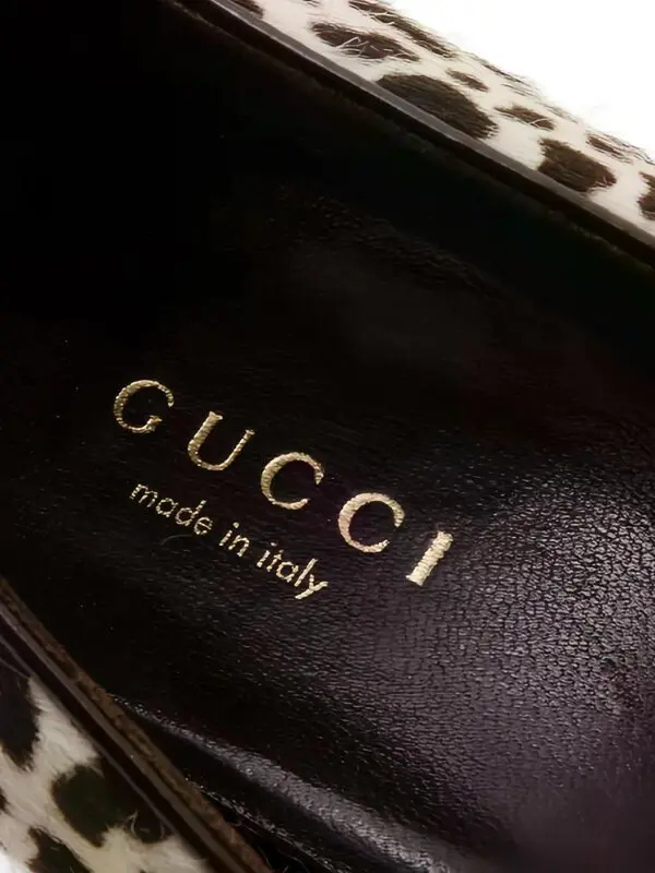 Gucci 130mm Leopard-print Pumps