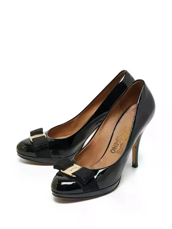 FERRAGAMO Patent-finish Stiletto Pumps