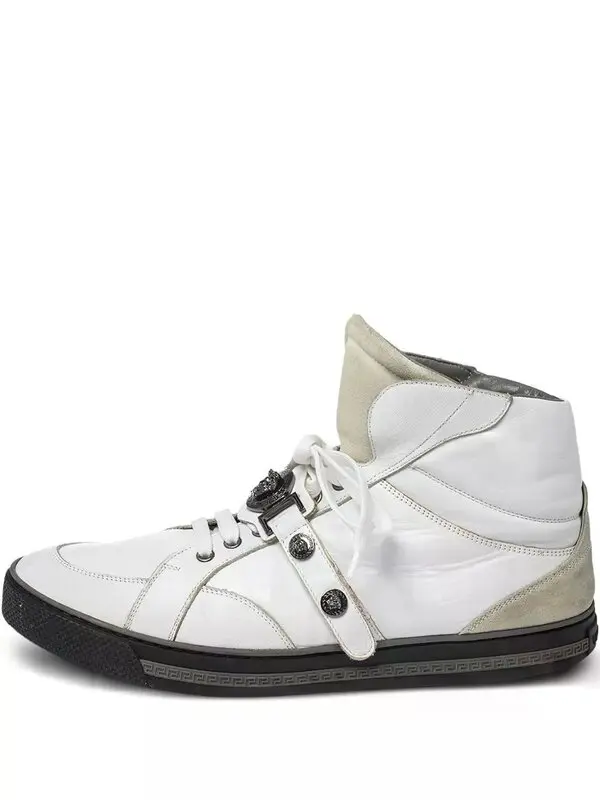 Versace Leather High-top Sneakers