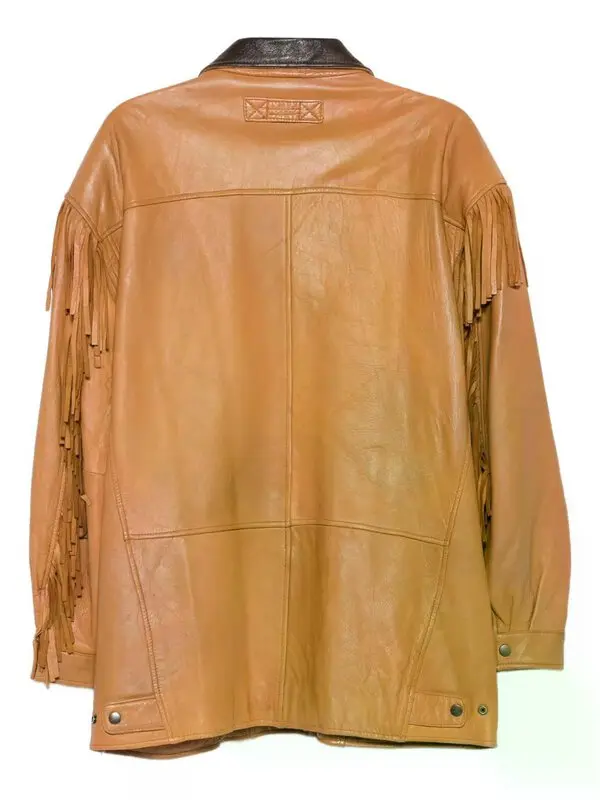 A.N.G.E.L.O. VINTAGE CULT 1980s Fringed Leather Coat