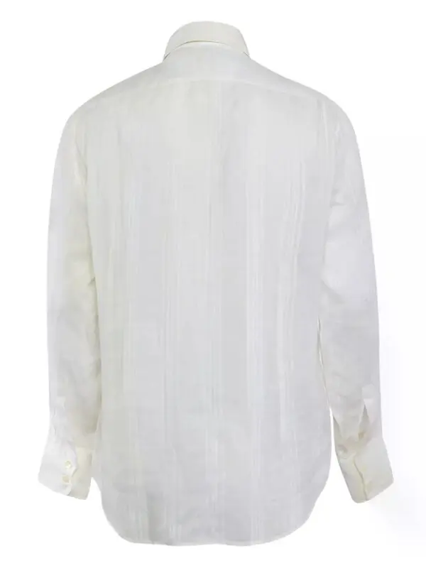 BOSS Pre-owned Striped Button-up Shirt - White