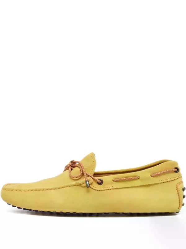 TOD'S Leather Loafers - Yellow