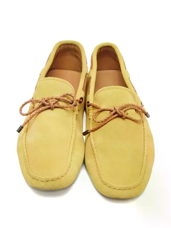 TOD'S Leather Loafers - Yellow