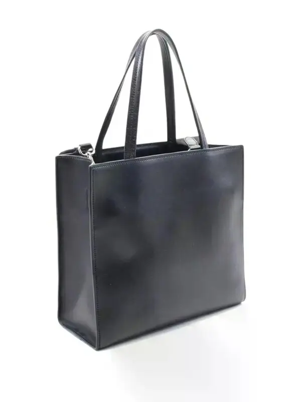 Prada Logo Triangle Tote Bag