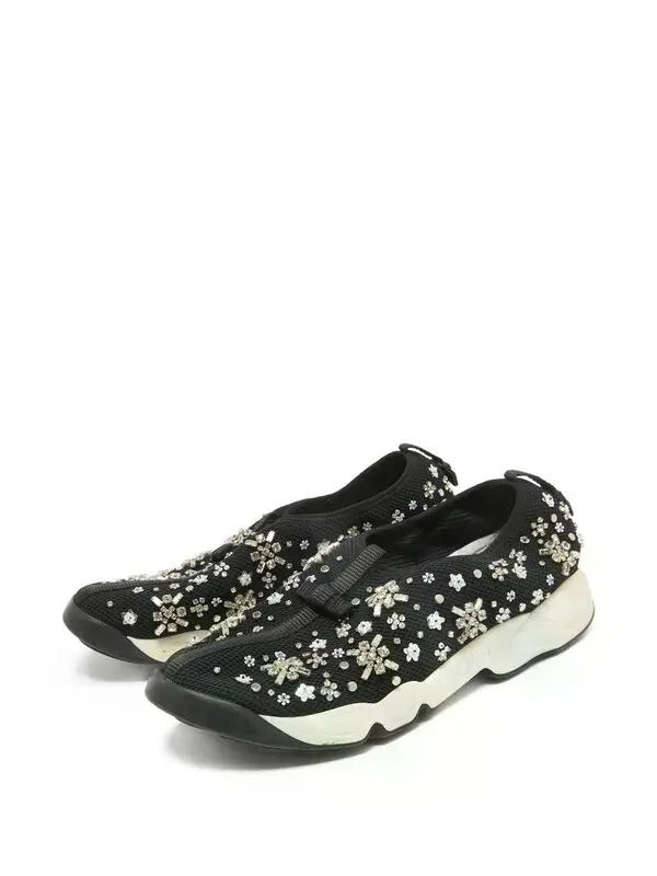 Dior Floral-appliqué Sneakers