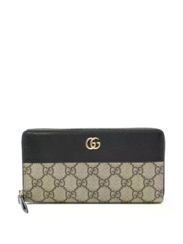 Gucci 2020s Gg Marmont Wallet - Neutrals