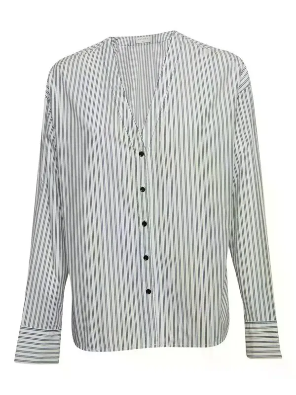 Sandro Striped V-neck Shirt