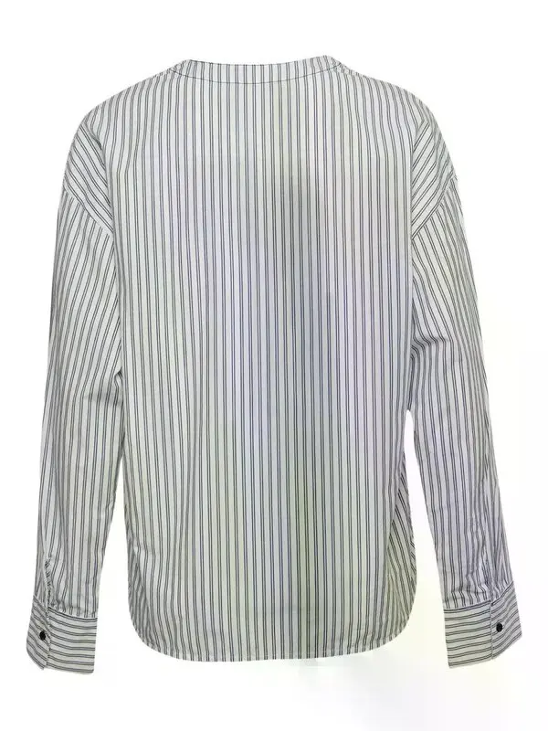 Sandro Striped V-neck Shirt
