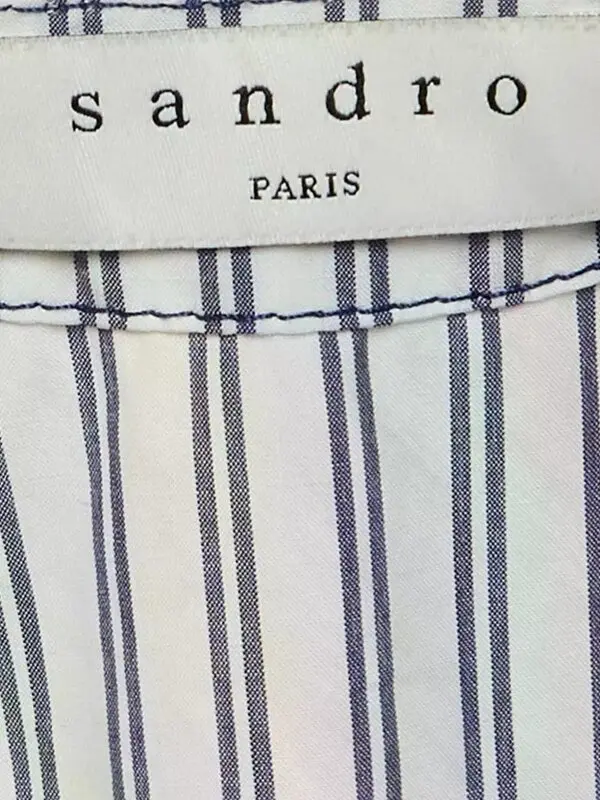 Sandro Striped V-neck Shirt