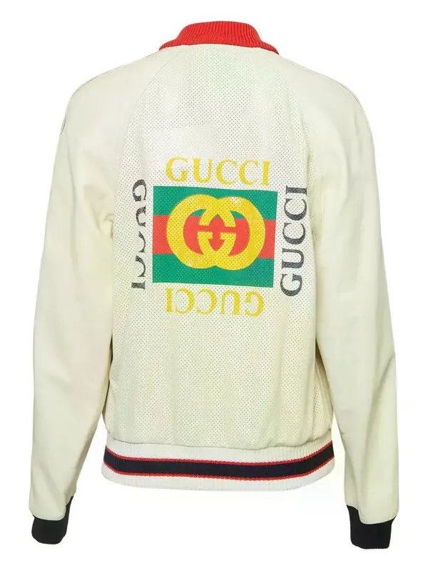 Gucci Perforated Bomber Jacket