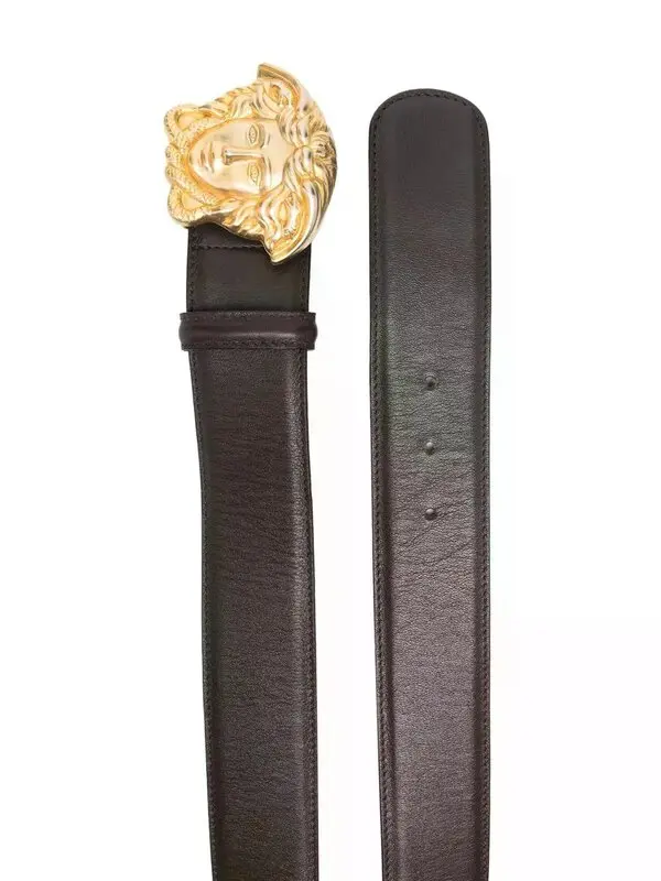 Versace 1990s Medusa Head Buckle Belt