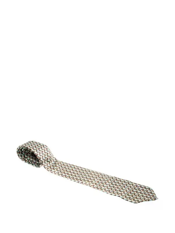 LANVIN Silk Tie - Neutrals