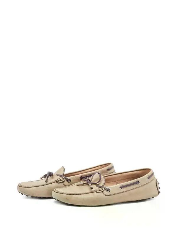 TOD'S Leather Loafers - Neutrals
