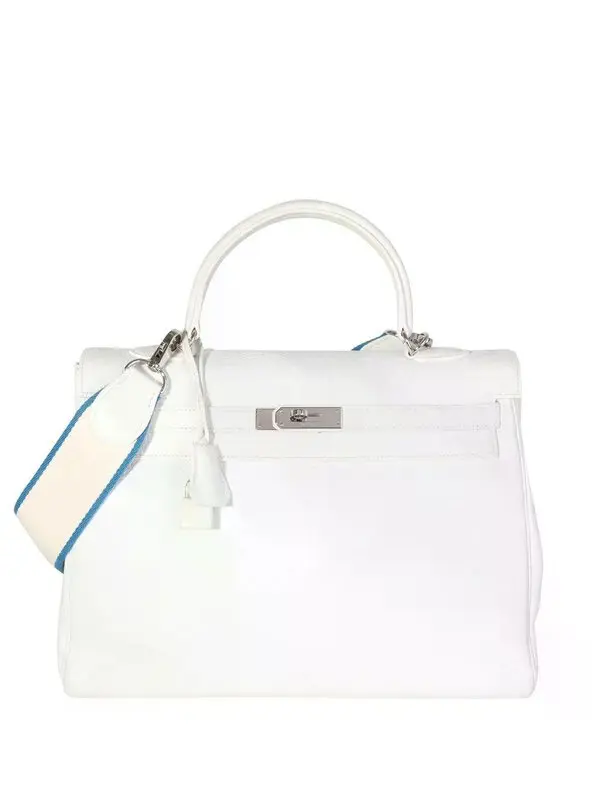 Hermès Kelly Retourné 35 Two-way Bag - White