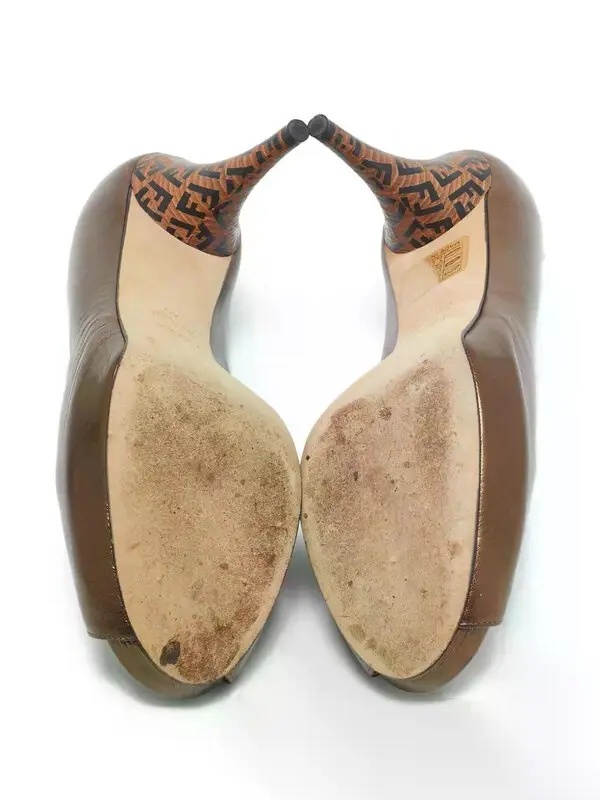 Fendi 120mm Ff-motif Pumps