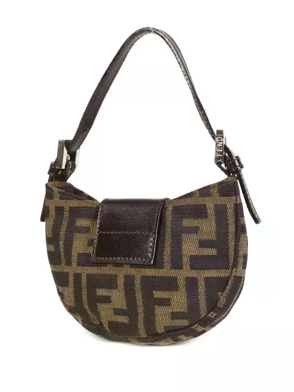 Fendi Zucca Monogram Ff Plaque Handbag