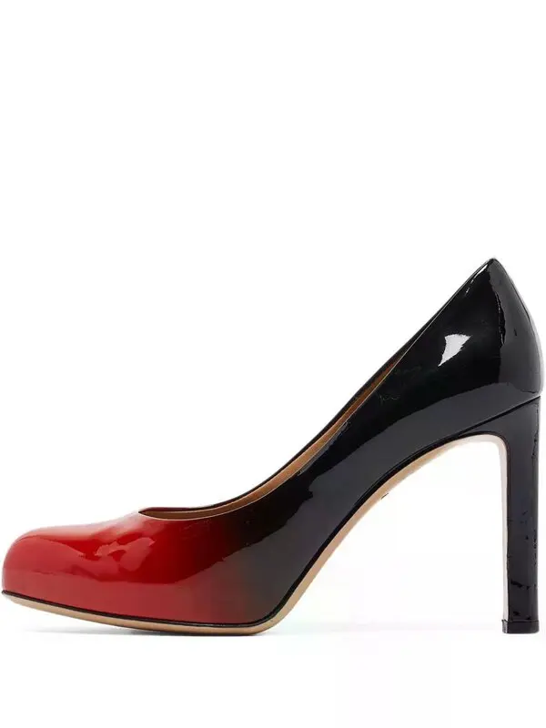 FERRAGAMO 100mm Patent-finish Heeled Pumps
