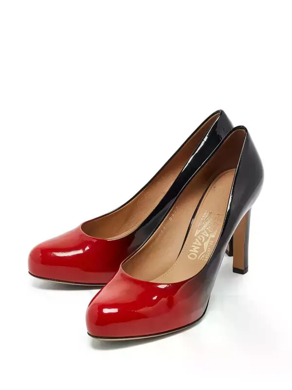 FERRAGAMO 100mm Patent-finish Heeled Pumps