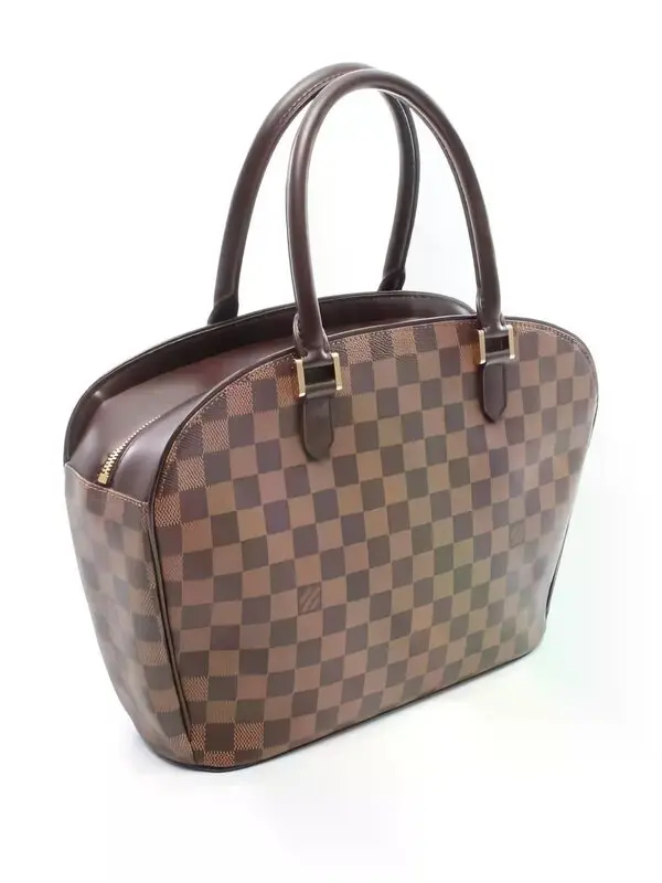 LOUIS VUITTON Saria Handbag Damier Ebène