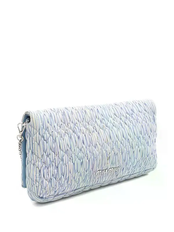 Miu Miu 2000s Club Matelassé Clutch Bag With Chain Strap