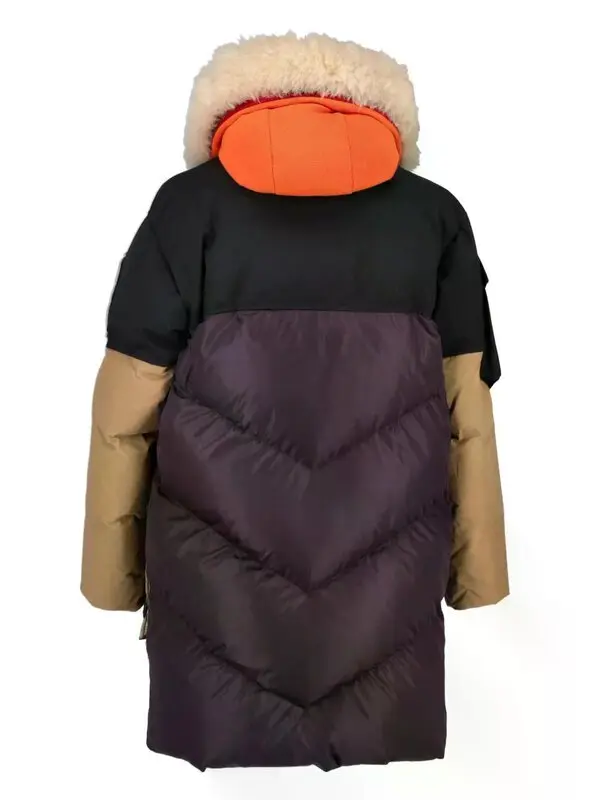 Woolrich Patchwork Long Sleeve Coat