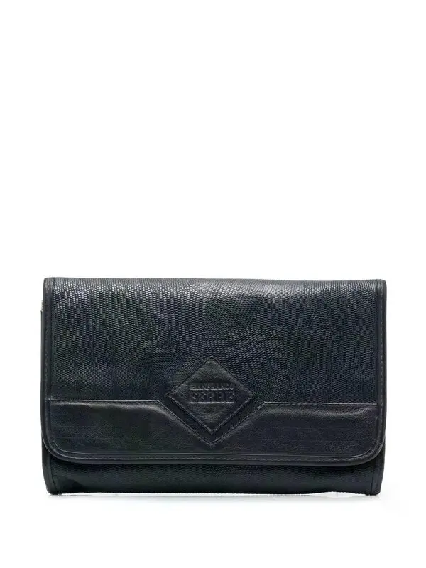 Gianfranco Ferre Debossed-logo Clutch Bag