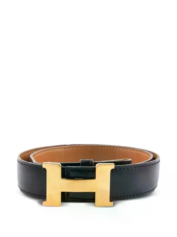 Hermès 1979 Leather Belt - Black