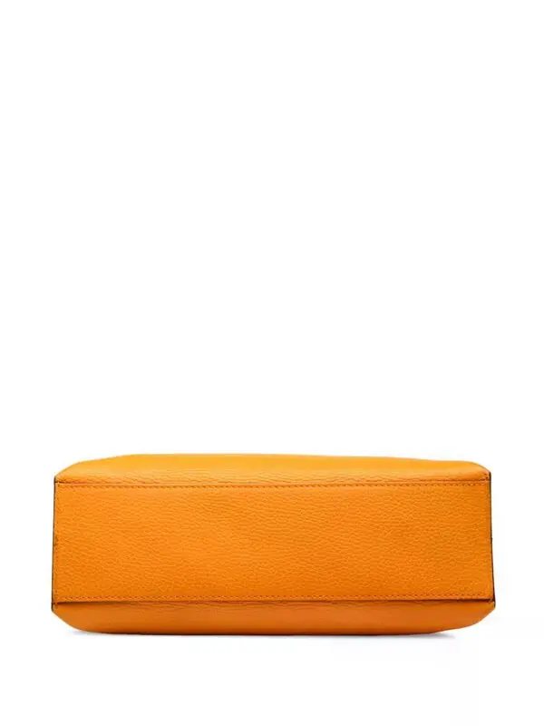 Gucci Small Leather Bamboo Daily Satchel - Orange
