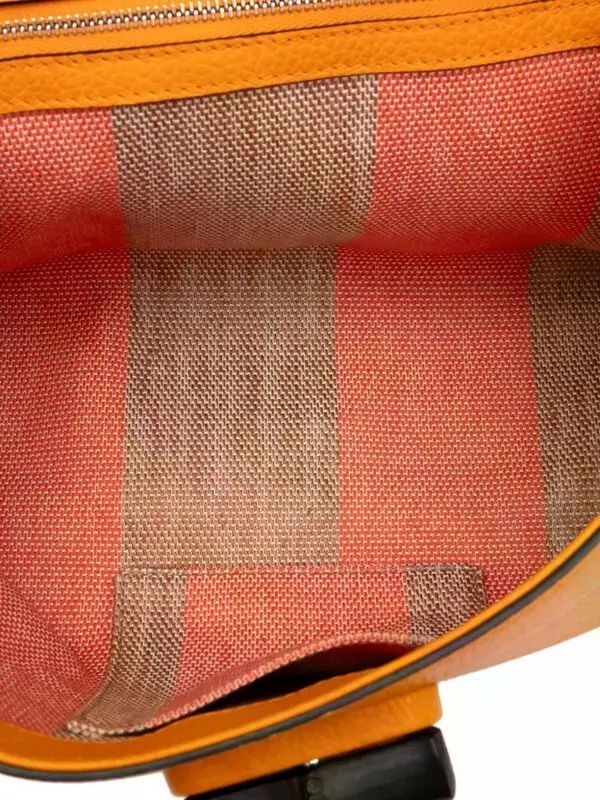 Gucci Small Leather Bamboo Daily Satchel - Orange