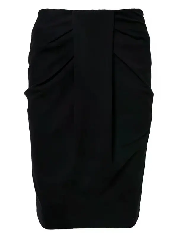 Emporio Armani Draped Pencil Skirt