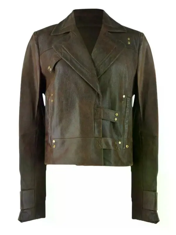 TOM FORD Button-cuff Leather Jacket