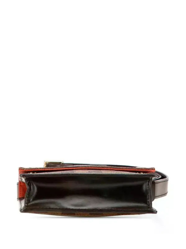 LOUIS VUITTON 2001 Damier Ebene Portobello Crossbody Bag - Brown