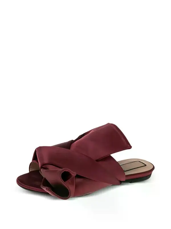 N°21 Satin Flat Sandals