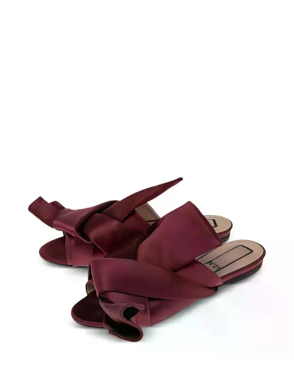 N°21 Satin Flat Sandals