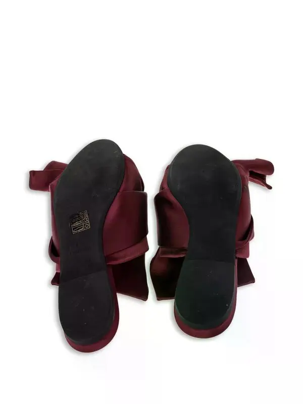 N°21 Satin Flat Sandals