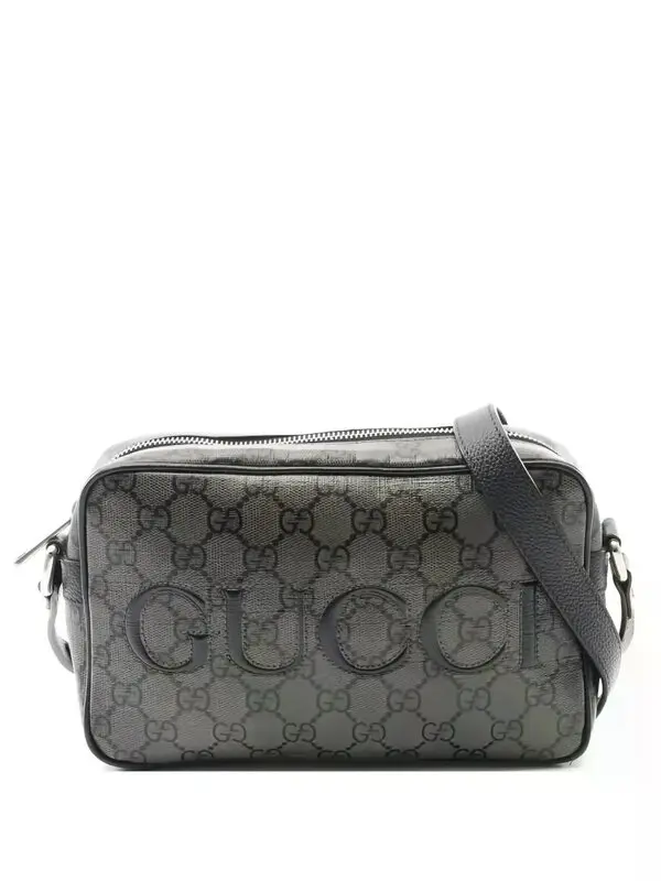Gucci Gg Supreme Shoulder Bag - Grey
