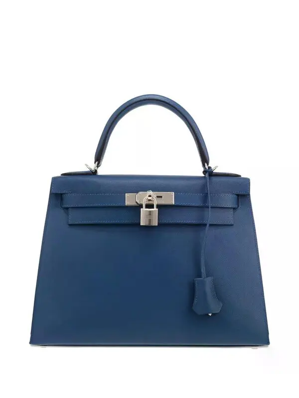 Hermès 2025 Kelly 28 Handbag - Blue
