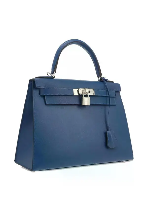 Hermès 2025 Kelly 28 Handbag - Blue